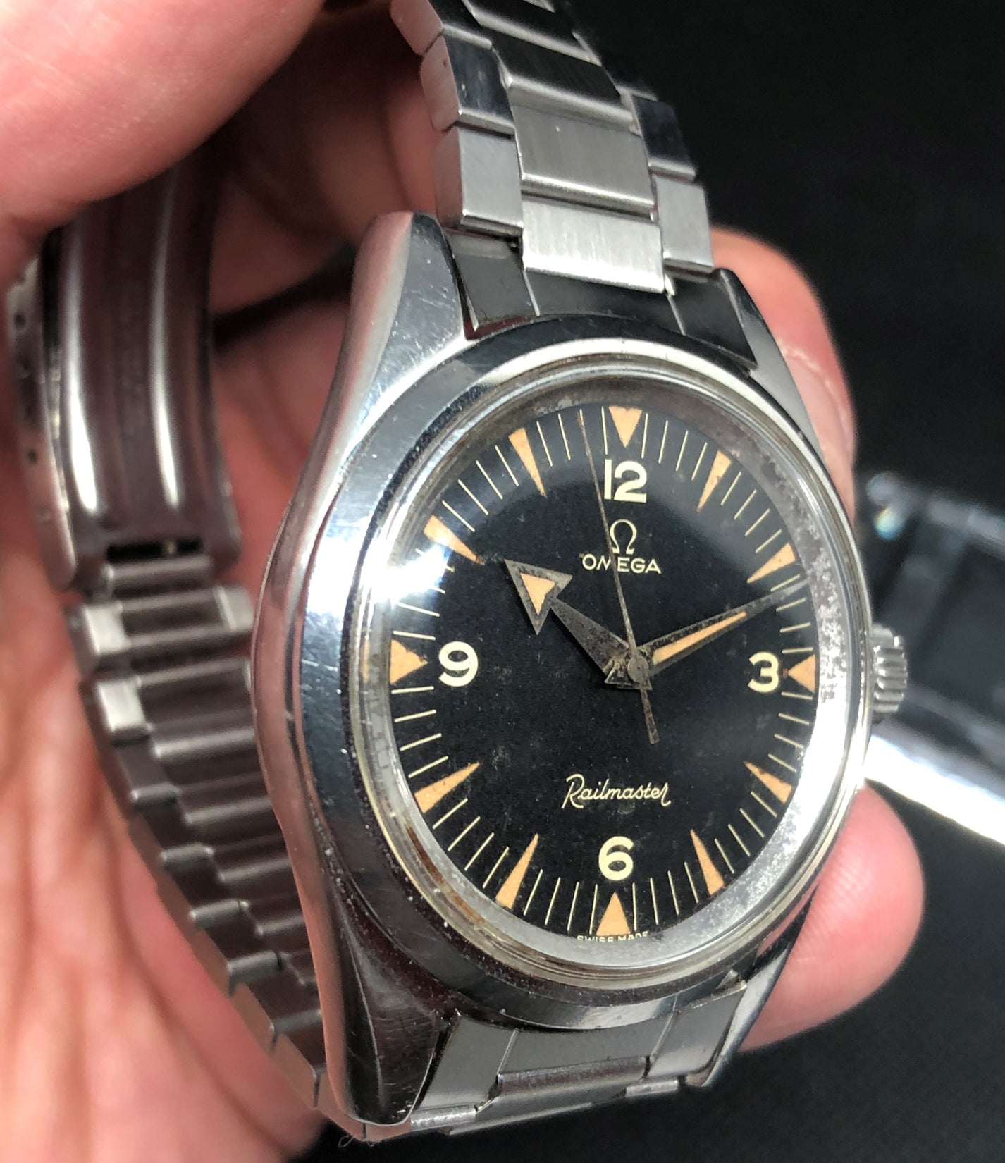 Omega 2914-3 SC Vintage 2914 Railmaster, First Series, Gilt Dial, 1958 ...