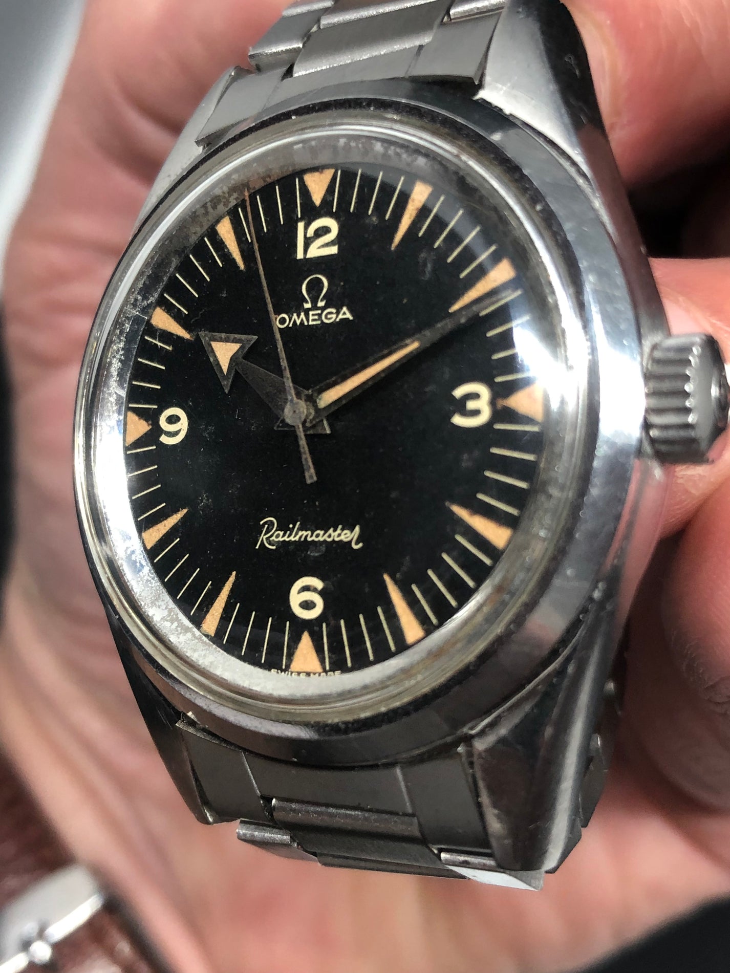 Omega 2914-3 SC Vintage 2914 Railmaster, First Series, Gilt Dial, 1958 ...